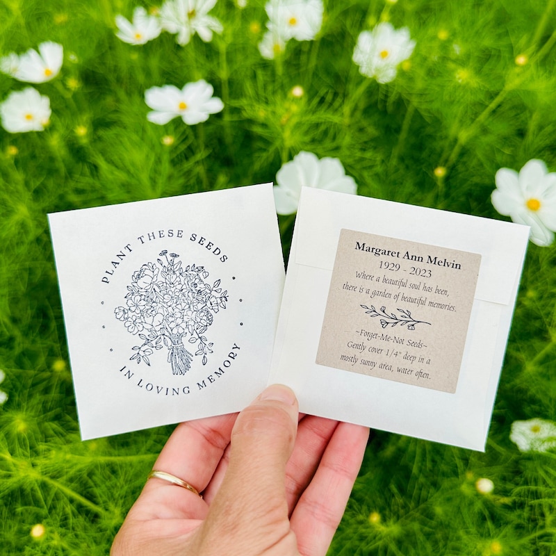 Memorial Seed Packet - Etsy