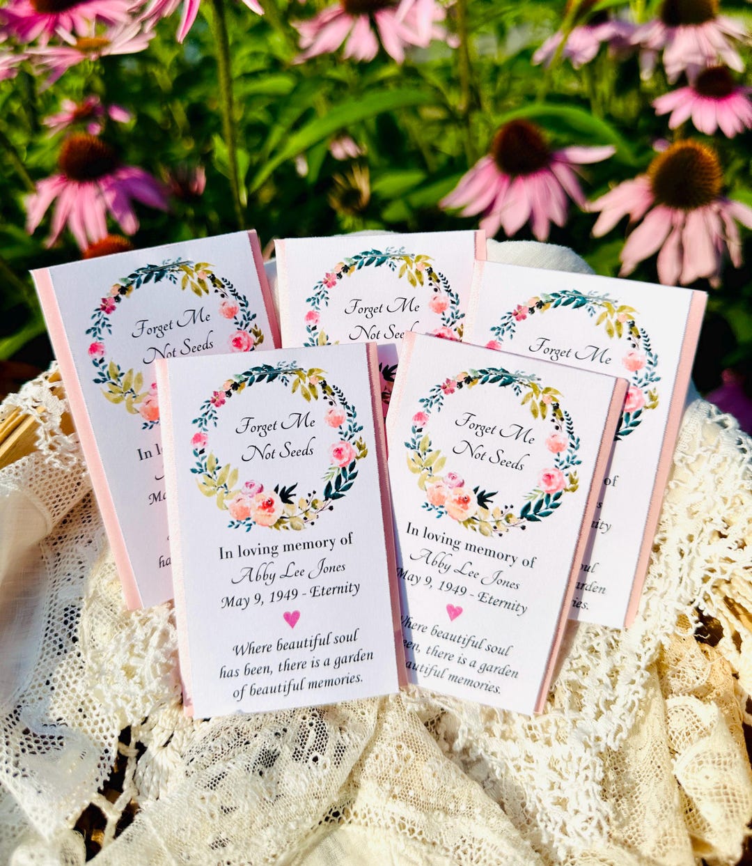 Purple Memorial Seed Packets Funeral Favors Celebration of Life Favors ...