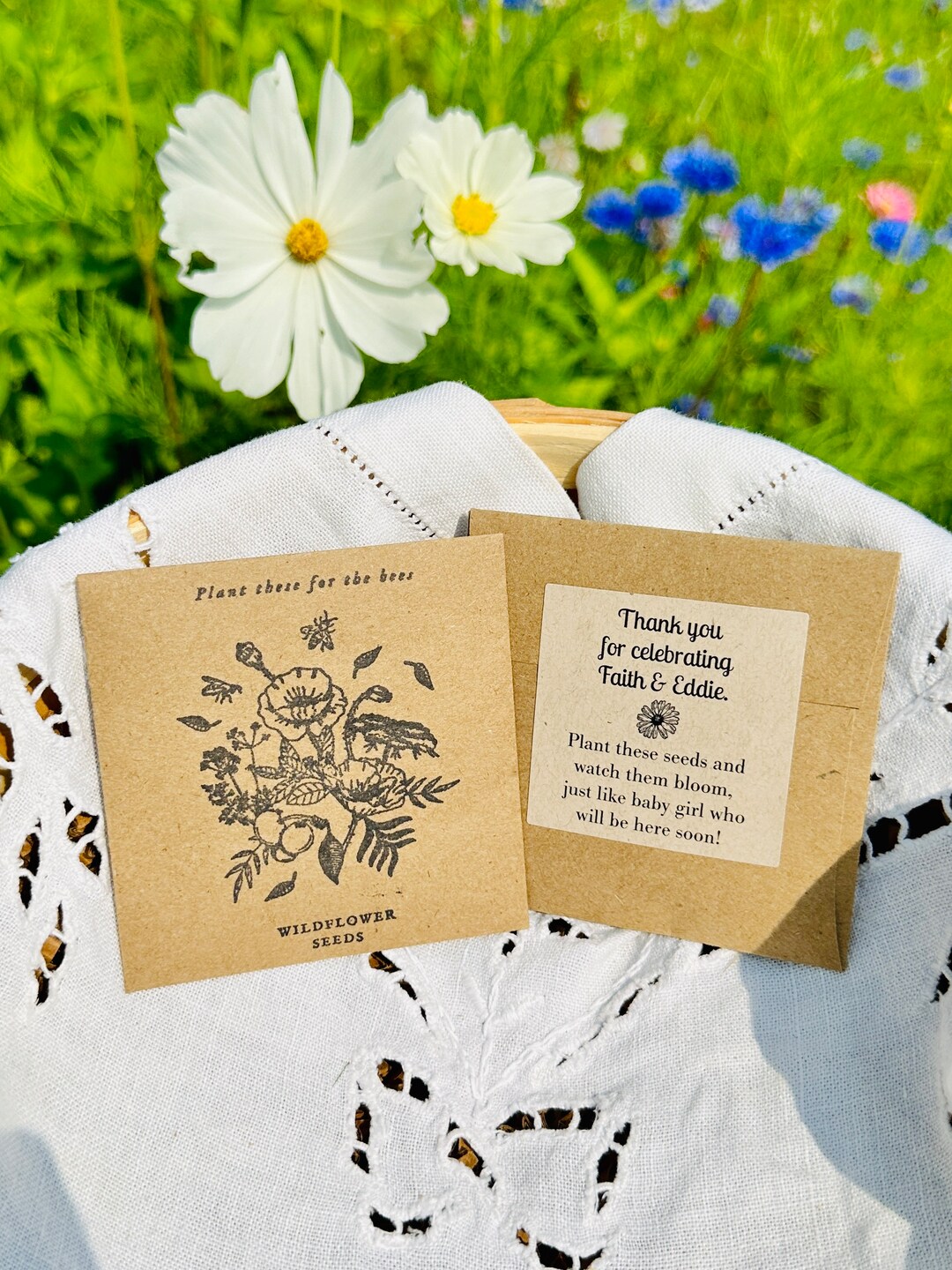 Wildflower Seed Packets SEEDS INCLUDED Custom Favors Baby in - Etsy