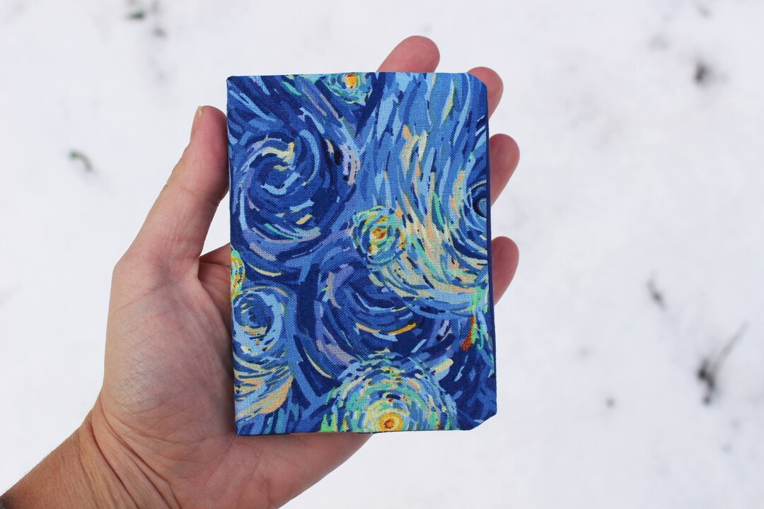 Mini Notebook Cover Starry Night - 3.25" X 4.5" Mini Composition Book ...