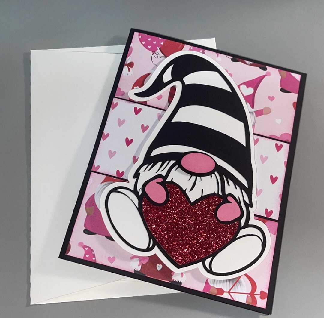 Gnome - Valentine’s Day Card - Etsy