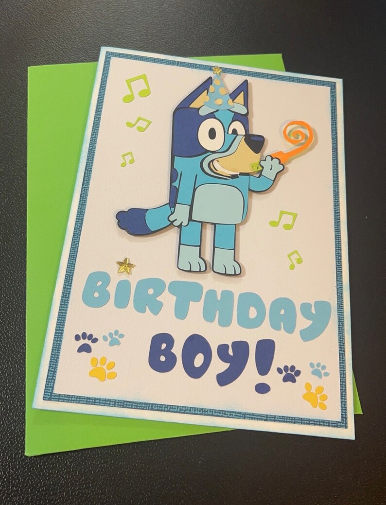 Bluey Birthday Card - Etsy
