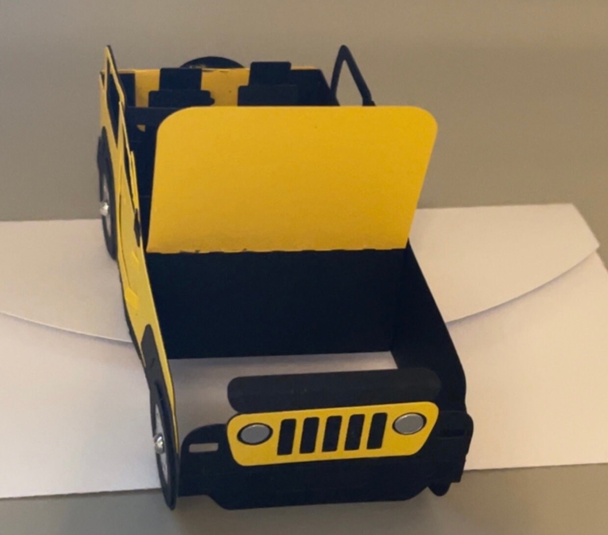 3D Jeep Car- Birthday Card - Etsy