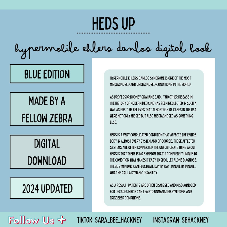 Hypermobile Ehlers Danlos Syndrome, Hypermobility Spectrum Disorder ...