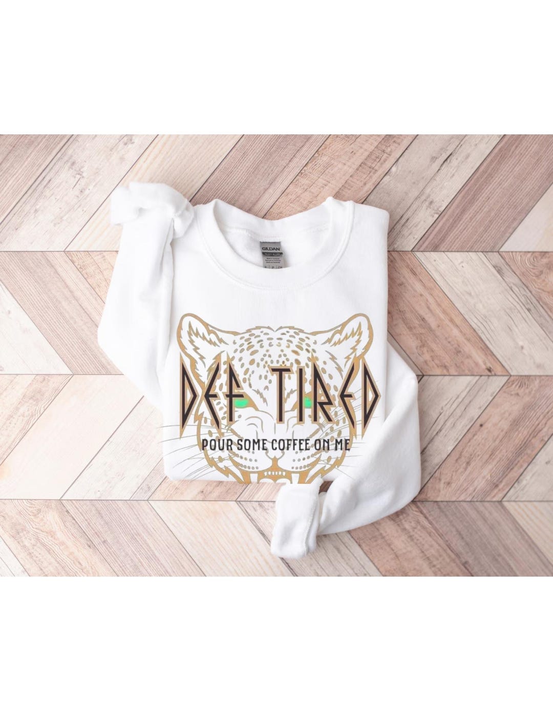 Def Tired Pour Some Coffee on Me Comfort Colors Sweatshirt, Def Tired ...