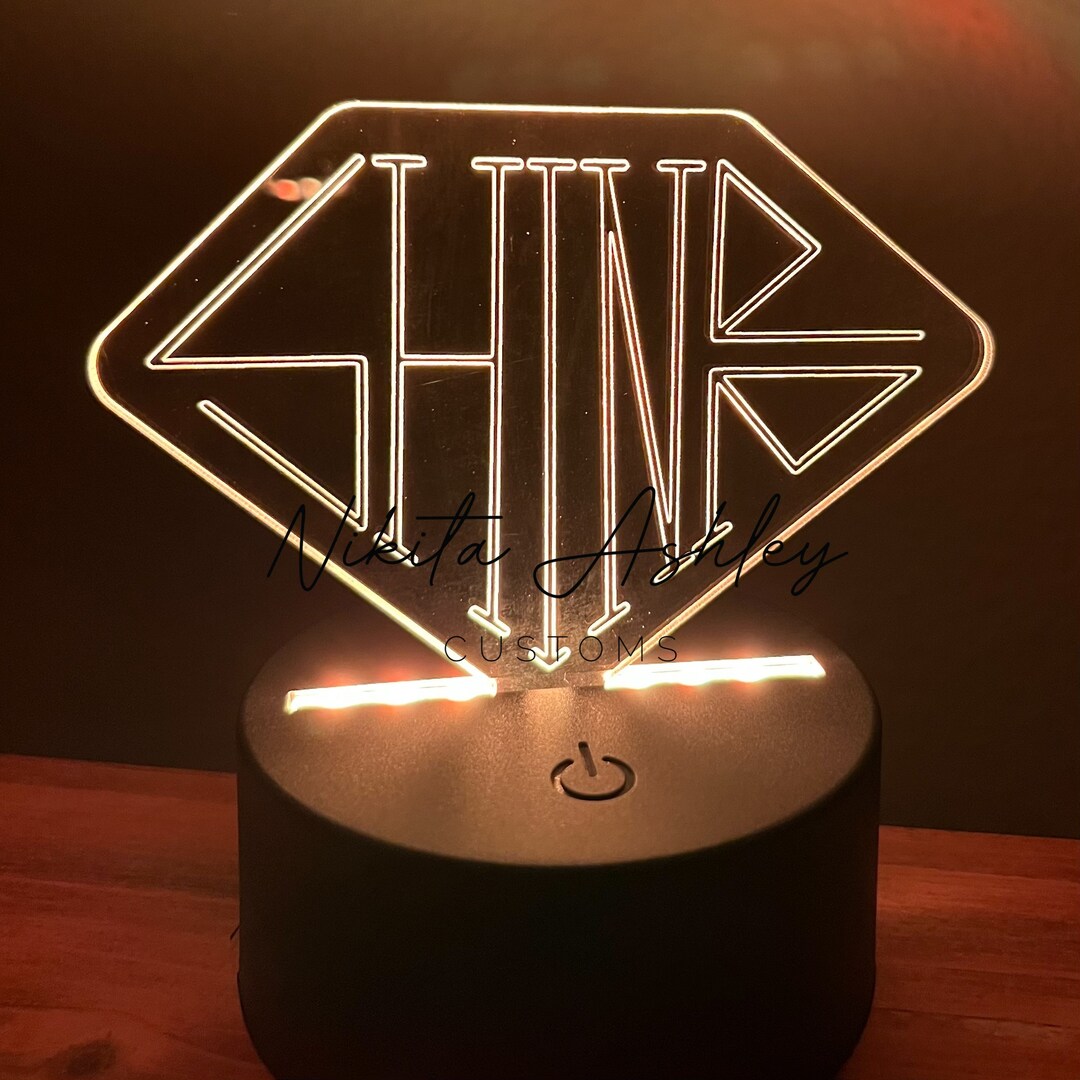 Shinee Diamond Desk Lamp, Kpop Merch - Etsy