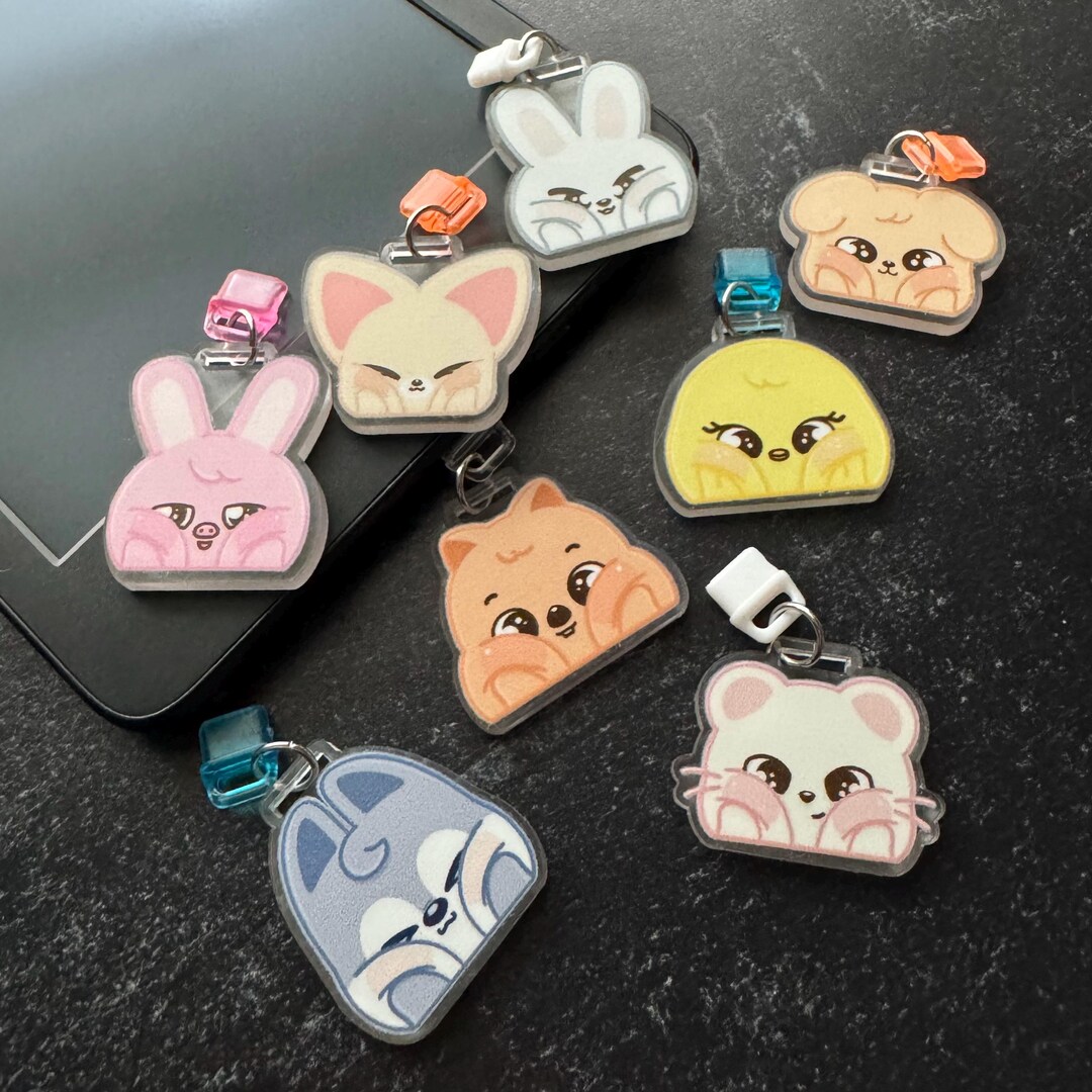 Squishy Skzoo USB-C Dust Plug: Acrylic Fan Merch for Kindle - Etsy