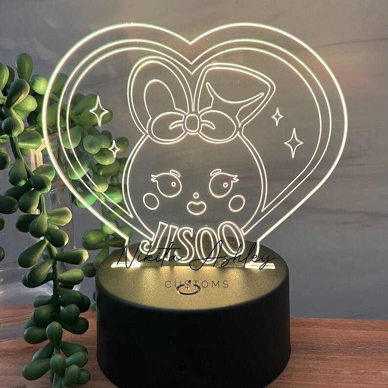 Blackpink Character RGB Desk Lamps Kpop Merch - Etsy