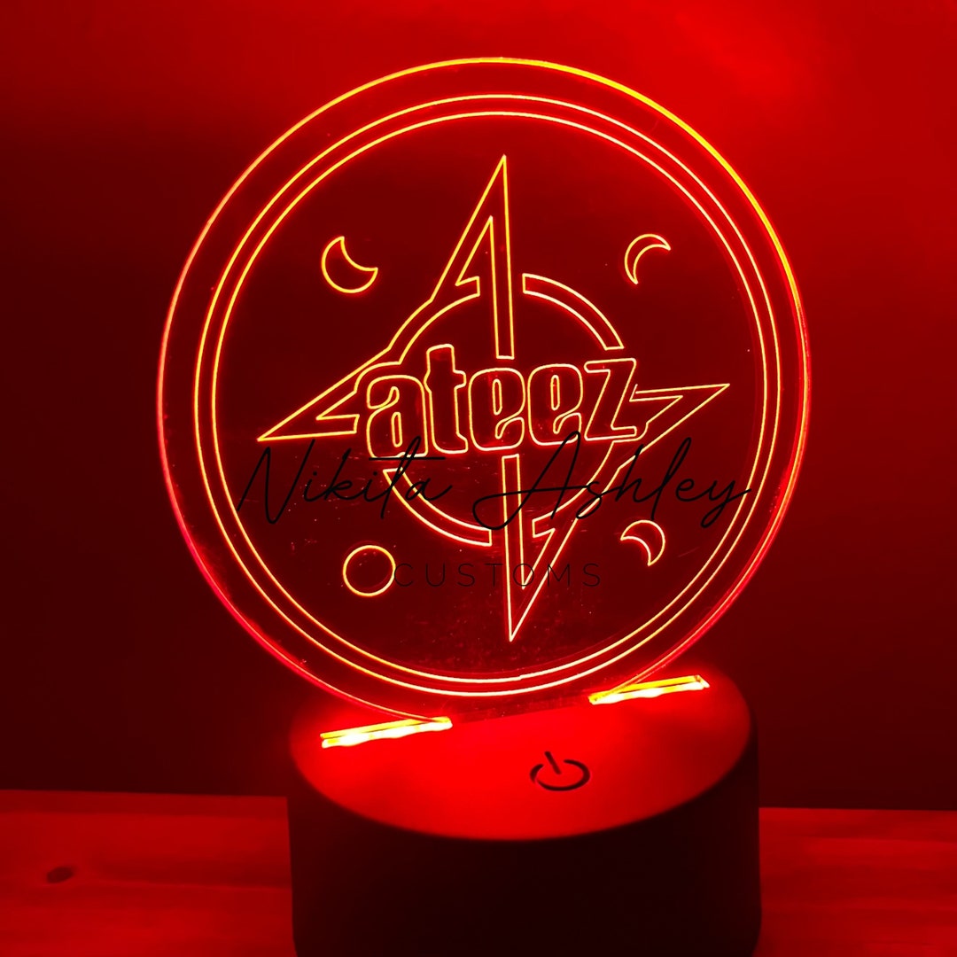 Ateez Atiny Desk Lamp, Kpop Merch, Ateez Merch - Etsy