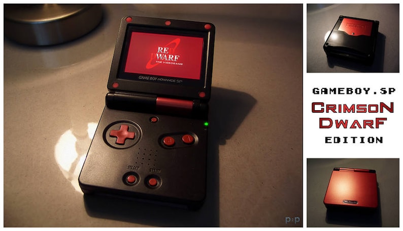 Nintendo Game Boy Advance GBA SP Red Black System AGS 101 Brighter Mint ...