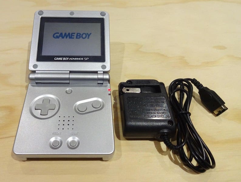 Nintendo Game Boy Advance GBA SP Silver System AGS 001 Mint New (pick ...