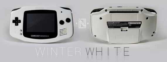 Nintendo Game Boy Advance GBA Custom White System AGS 101 IPS | Etsy