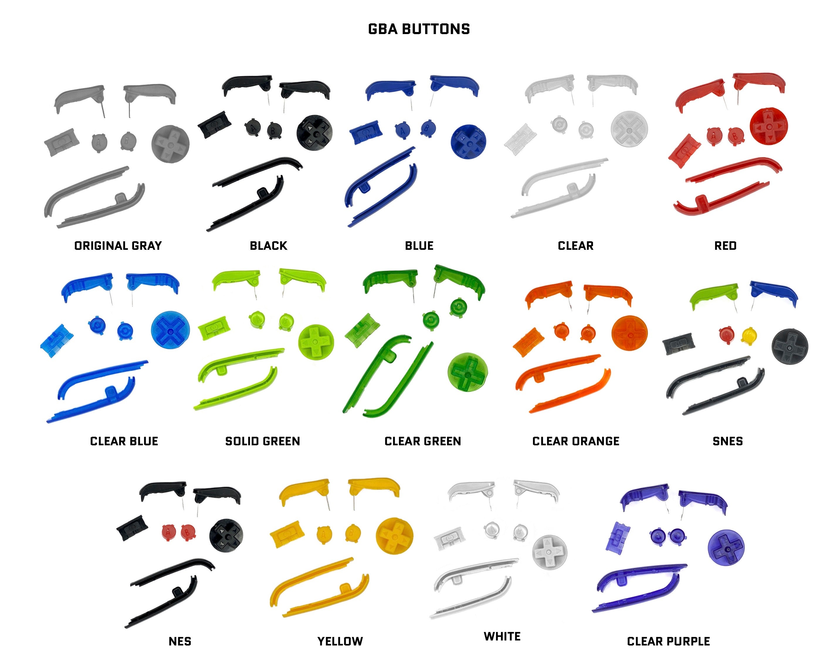 Nintendo Game Boy Advance GBA Black System V5 IPS Brighter Backlit Mod ...