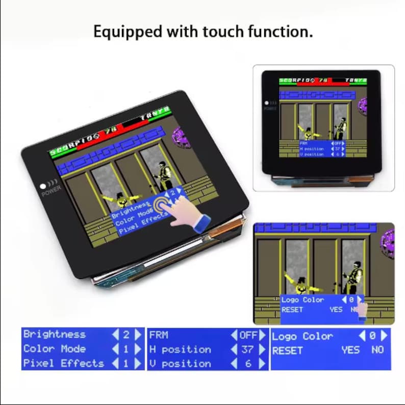 Nintendo Game Boy Color System Gbc AMOLED OLED Q5 Xl Touchscreen LCD ...