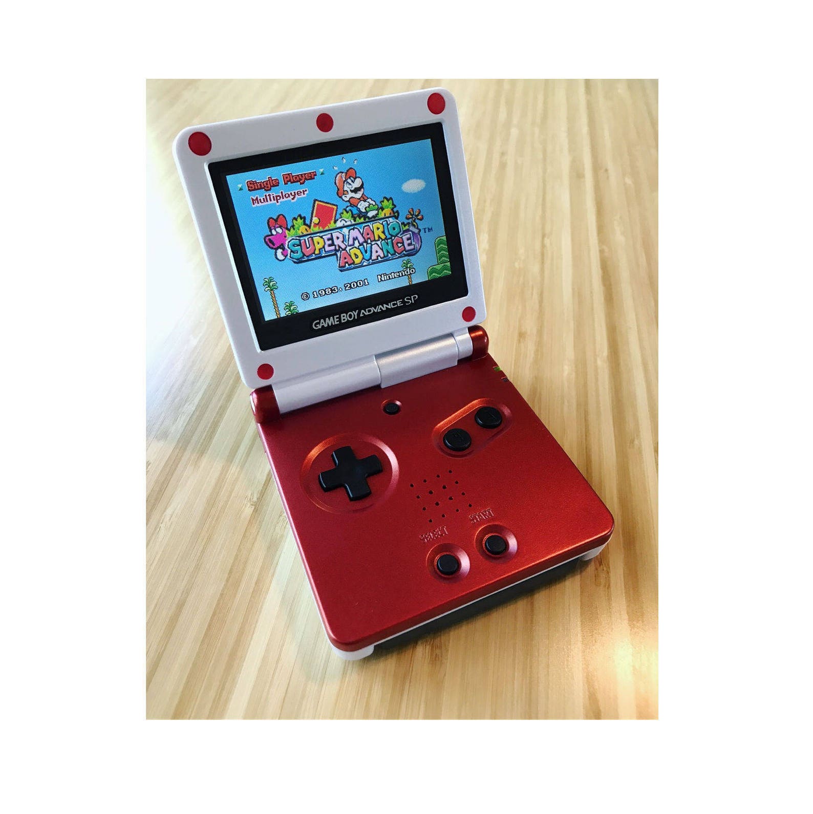 Nintendo Game Boy Advance GBA SP Red White System AGS 101 - Etsy