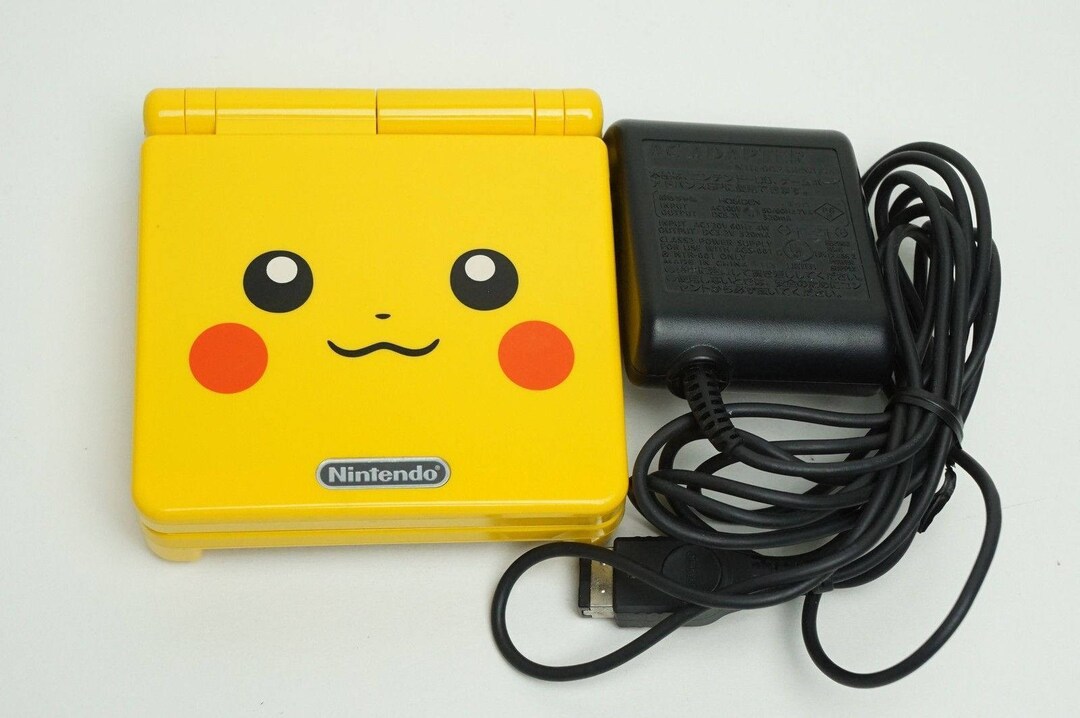 Nintendo Game Boy Advance GBA SP Pikachu Custom System AGS 001 Mint New ...