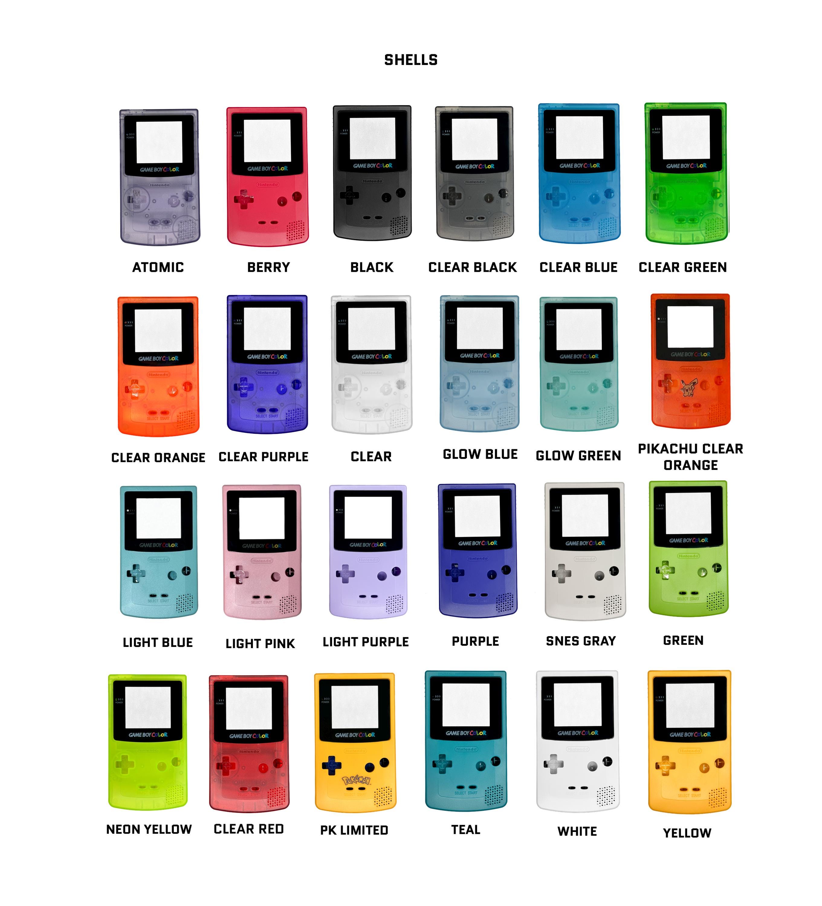 Nintendo Game Boy Color System Gbc AMOLED OLED Q5 Xl Touchscreen LCD ...