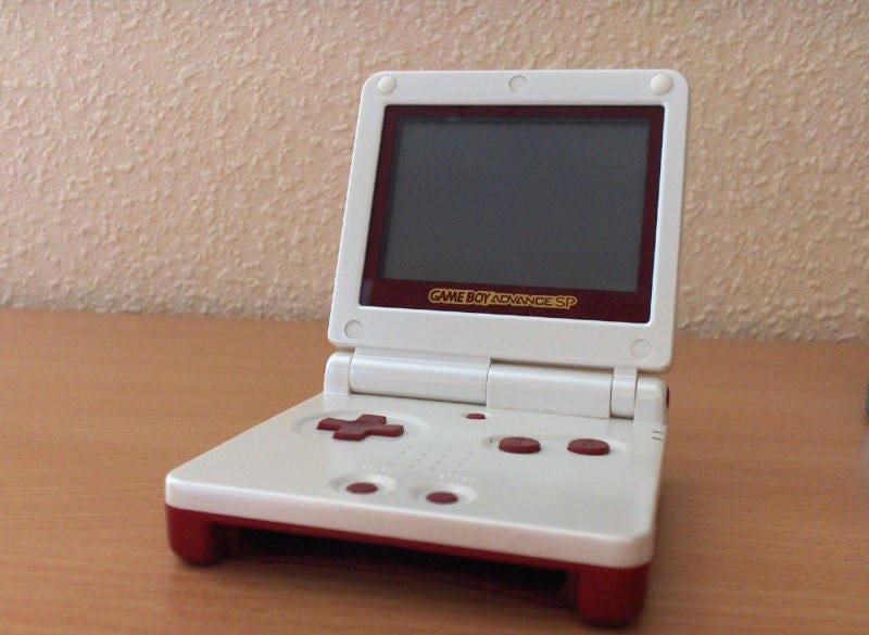 Nintendo Game Boy Advance GBA SP Famicom Limited Edition System AGS 001 ...