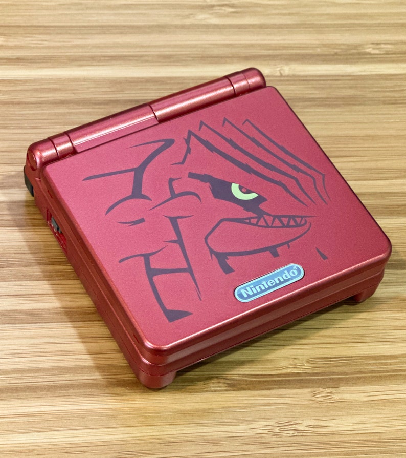 Nintendo Game Boy Advance GBA SP System 101 IPS Lcd Pokemon Groudon - Etsy