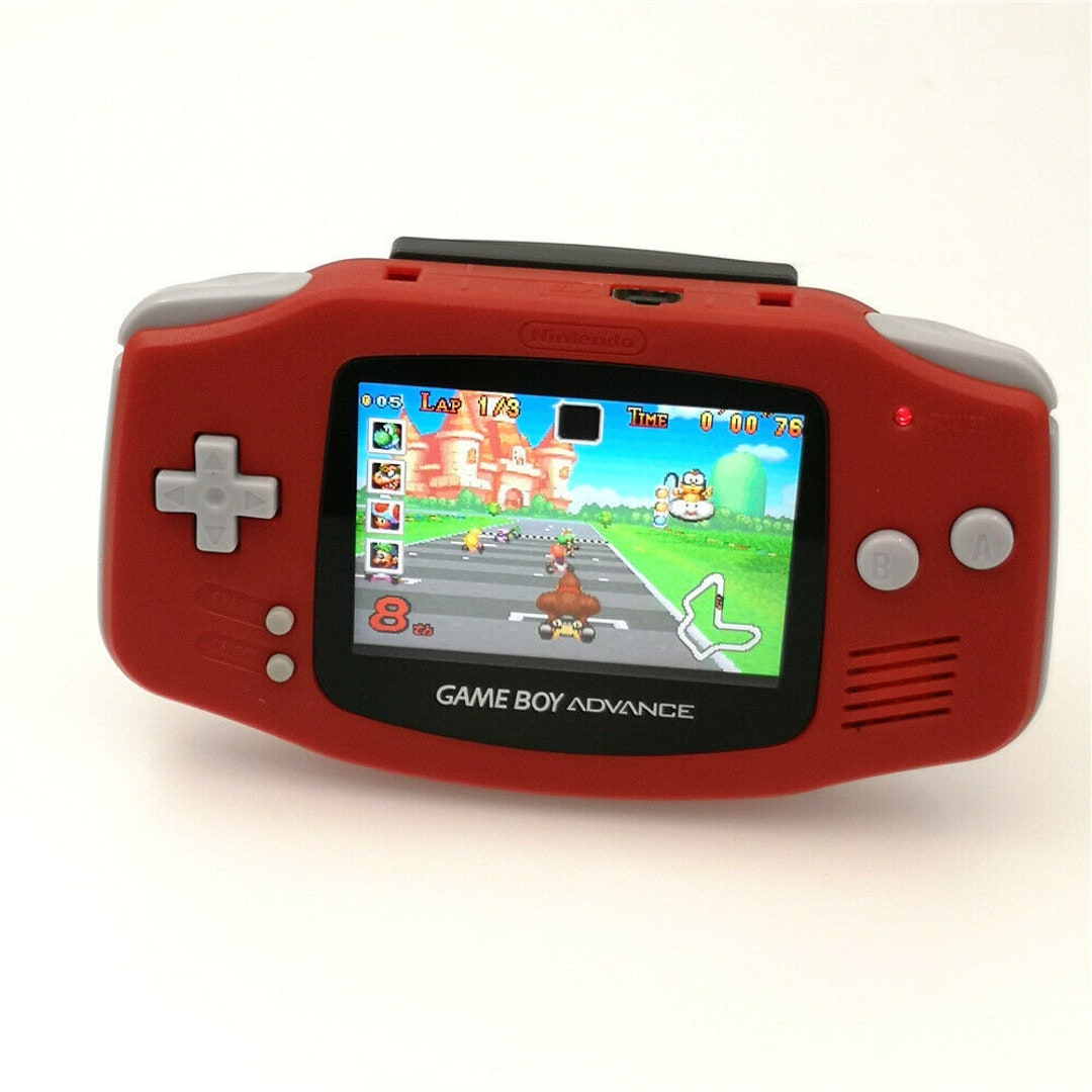 Nintendo Game Boy Advance GBA Red System 101 Brighter Backlit - Etsy