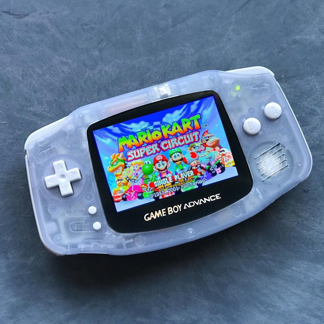 Nintendo Game Boy Advance GBA Glacier System V5 IPS Brighter Backlit ...
