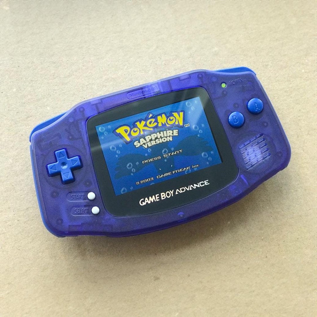 Nintendo Game Boy Advance GBA Clear Purple System V5 IPS Brighter ...