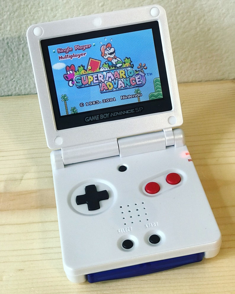 Nintendo Game Boy Advance GBA SP White System AGS 101 Brighter - Etsy