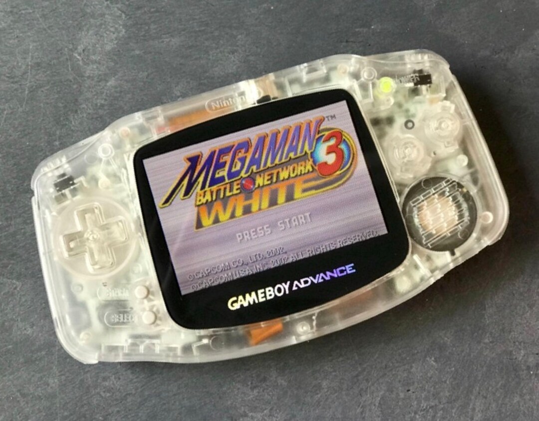 Nintendo Game Boy Advance GBA CLEAR System V5 IPS Brighter Backlit Mod ...