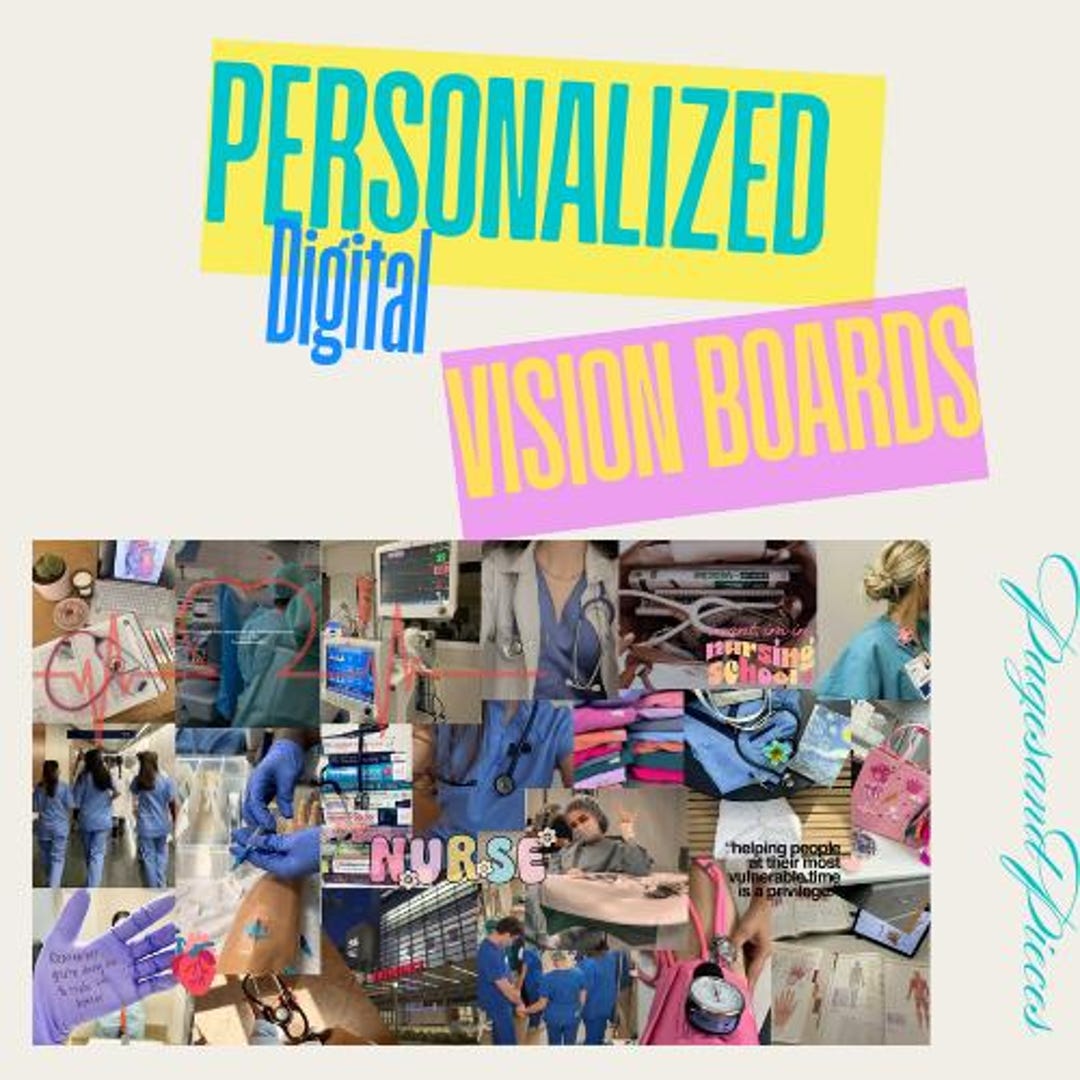Personalized Digital Vision Boards } Desktop, Phone, & Printable ...