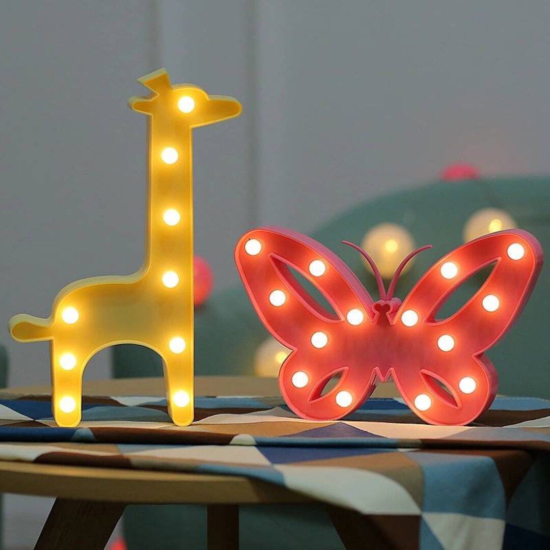 Cute Yellow Giraffe LED Warm White Night Light Lamp - Etsy