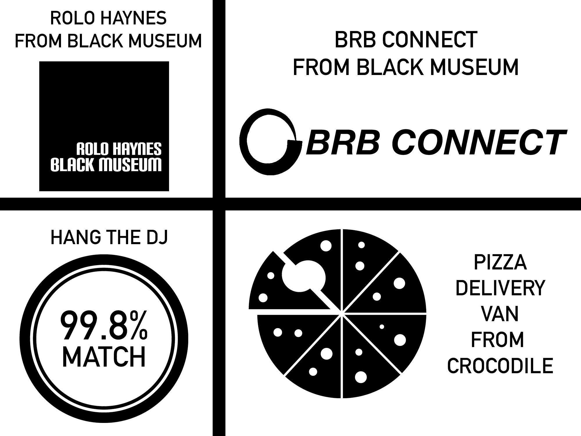 Black Mirror Inspired Vinyl Sticker Decals hang the DJ White | Etsy