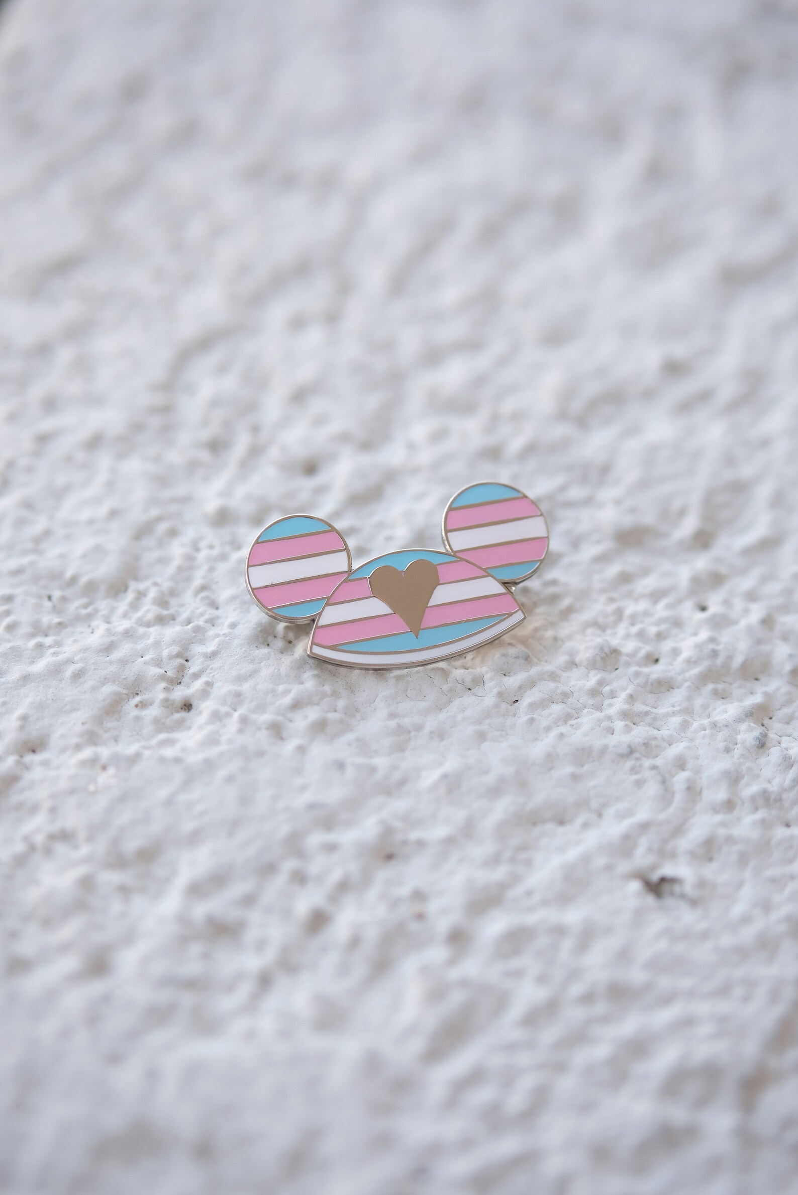 Trans Flag Mickey Hat Enamel Pin | Etsy