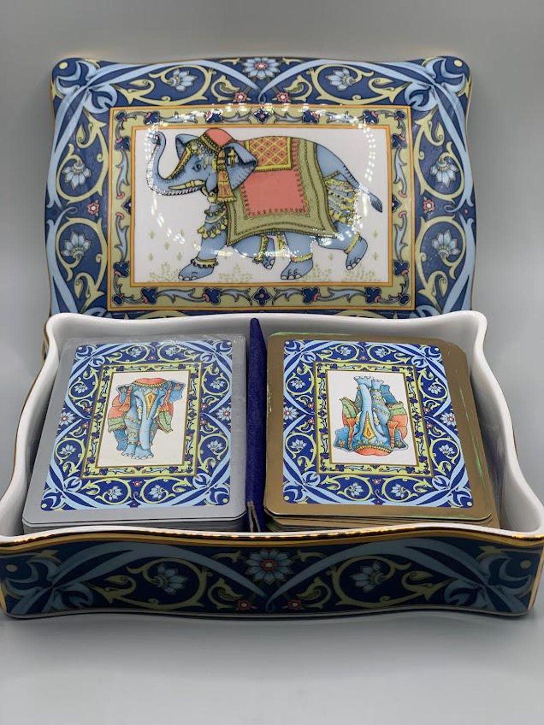 Vintage Porcelain Card Box From Wedgwood - Etsy