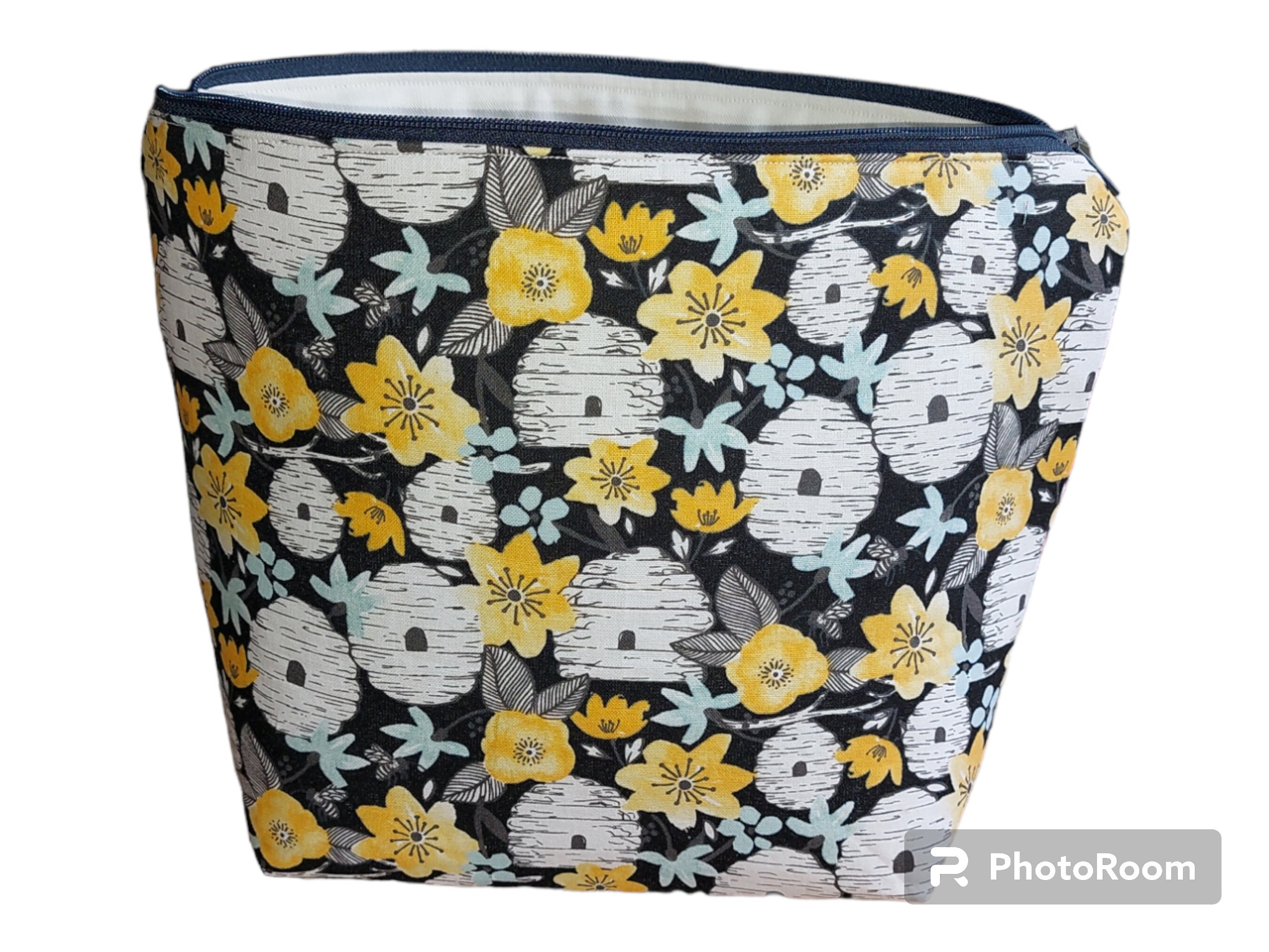 Bee Hive Themed Small Project Bag,cosmetic Bag - Etsy