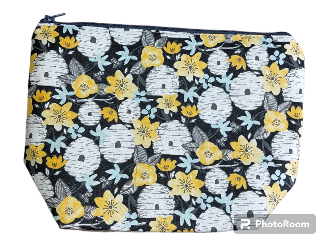 Bee Hive Themed Small Project Bag,cosmetic Bag - Etsy