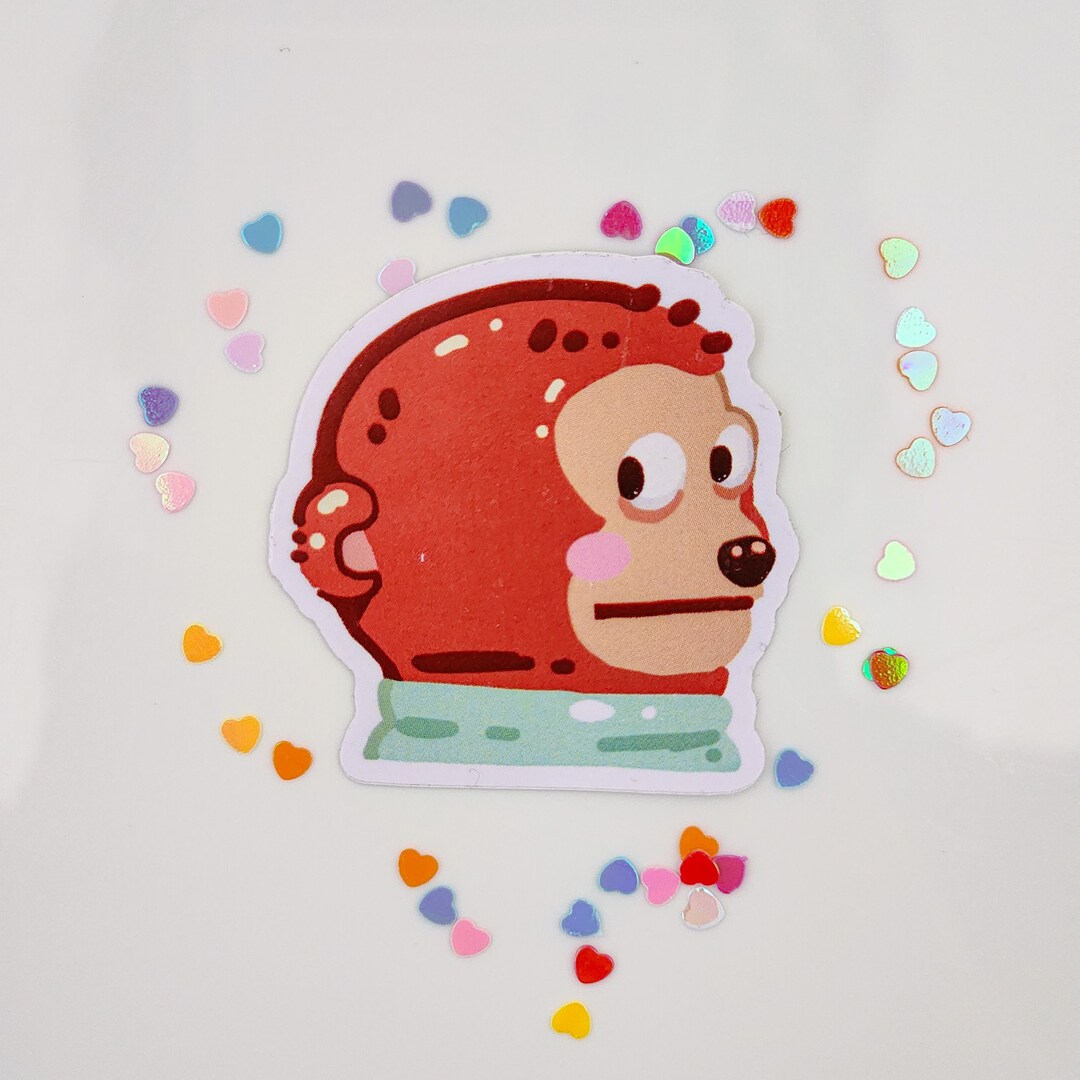 Sus Monkey Mini Sticker - Etsy