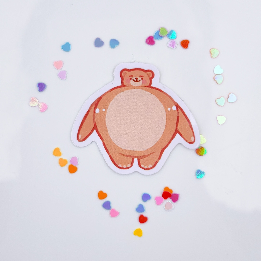 Alpha Chonk Bear Mini Sticker - Etsy