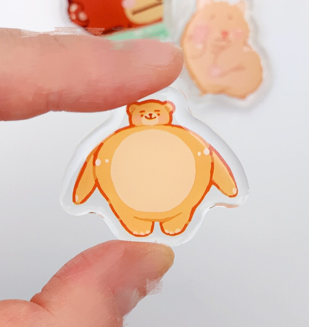 Alpha Chonk Bear Mini Pin - Etsy