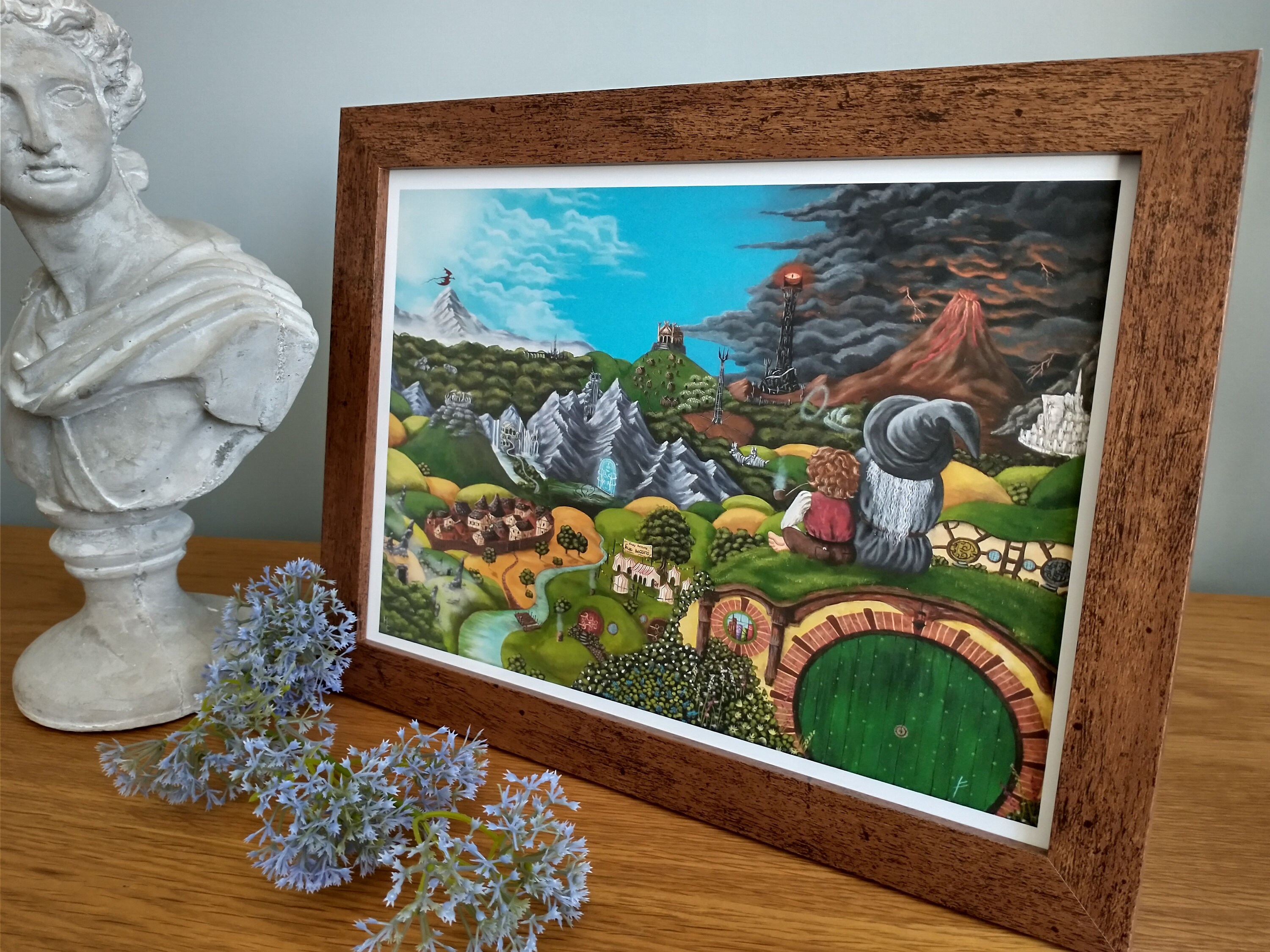 Lord of the Rings Print Middle Earth Map Lotr Hobbit Poster - Etsy