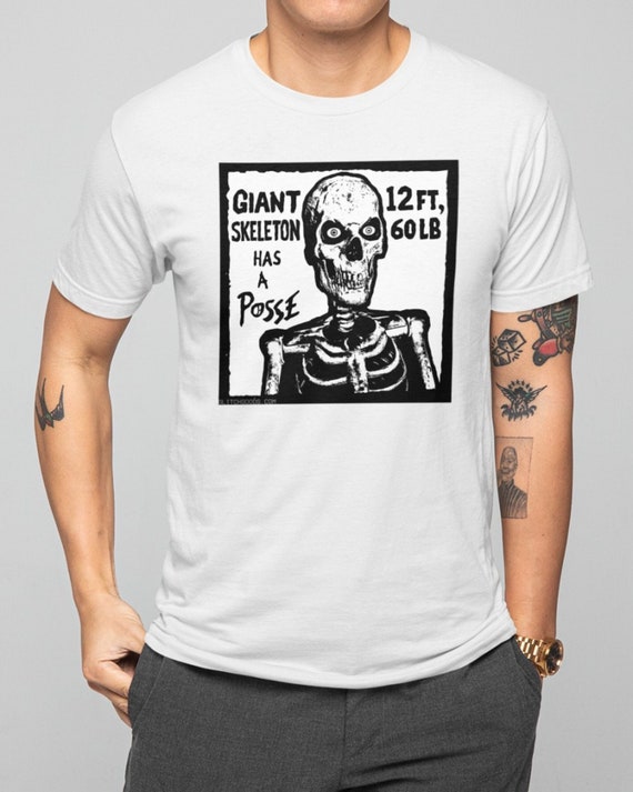 Giant Skeleton Has A Posse Shirt 12 Ft 60LB Shirt Skeleton - Etsy