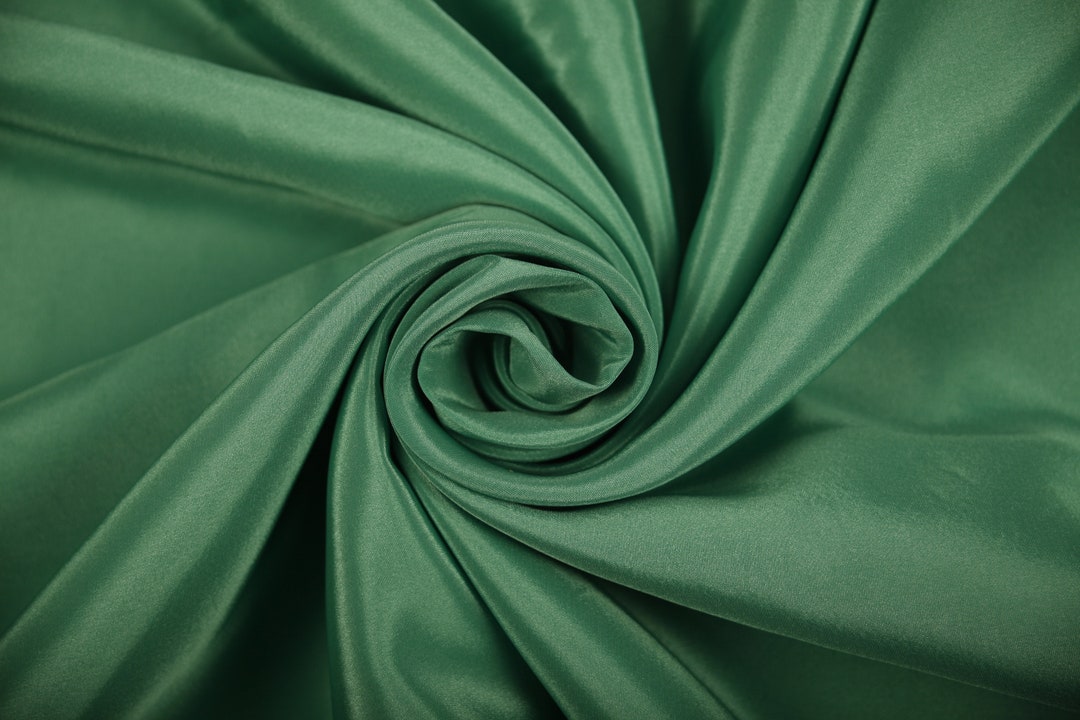 100% Polyester Fabric Green Fabric Plain Fabric (115x 225cm Remant ...
