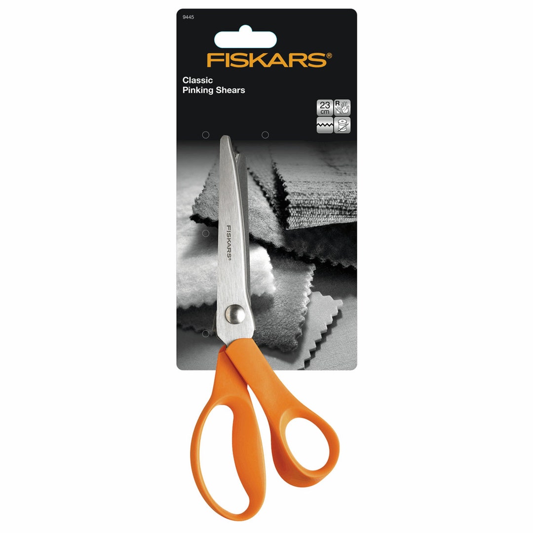 Premium Quality Fiskars Scissors Pinking Shears 23cm/9in Cutting Fabric ...