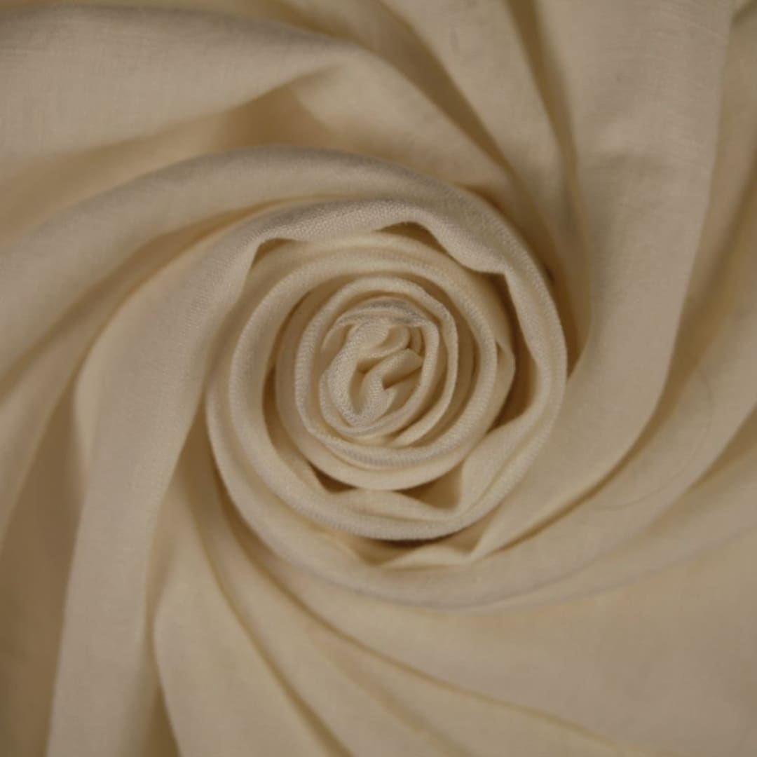 100% Linen Cotton Cream Fabric Multiple Remnants Fabric Blend White ...