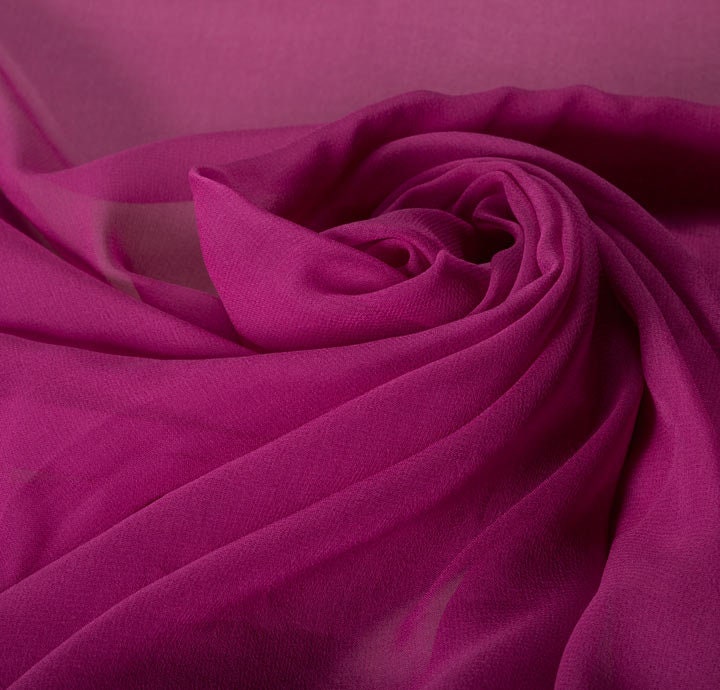 Polyester Fabric Georgette Fabric Pink Fabric Over-Lays Fabric | Etsy