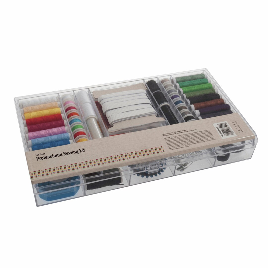 Professional Sewing Kit Set 167-peice Comprehensive Haberdashery Gift ...