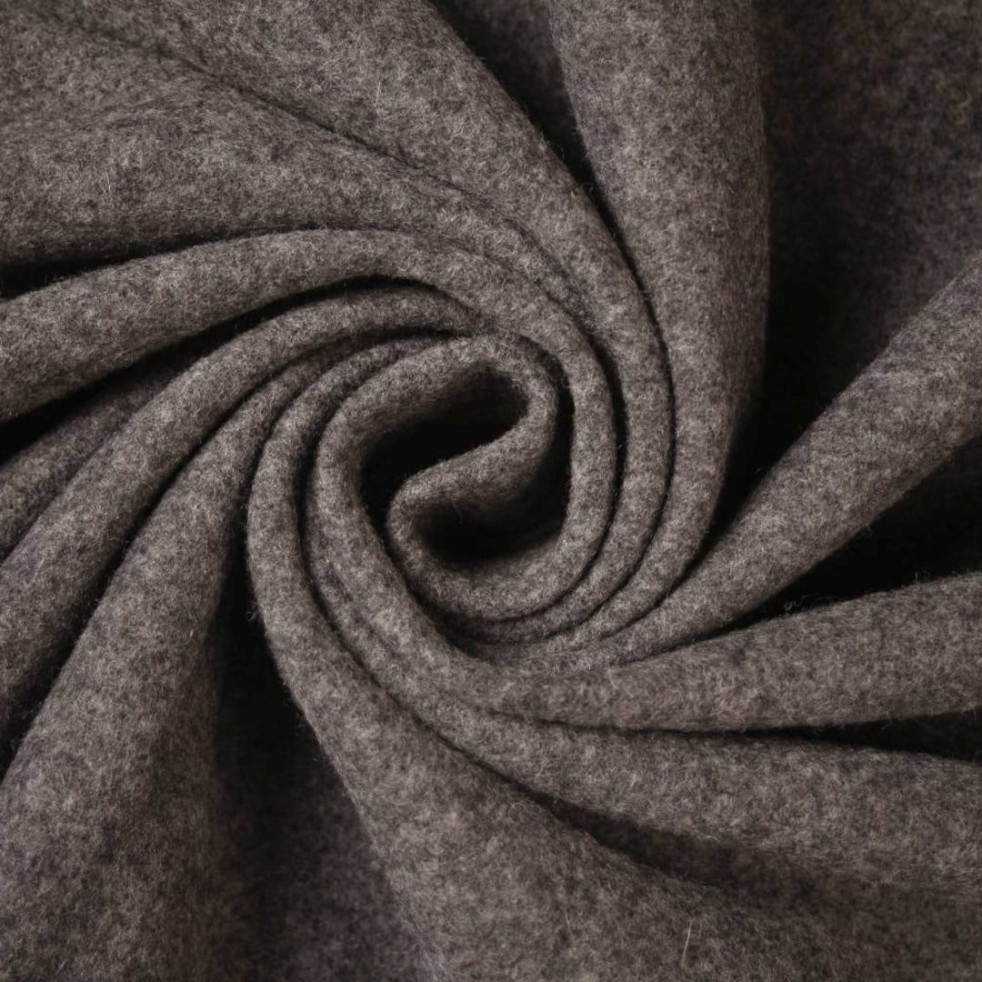100% Wool Polyester Blend Grey Fabric Multiple Remnants Fashion ...