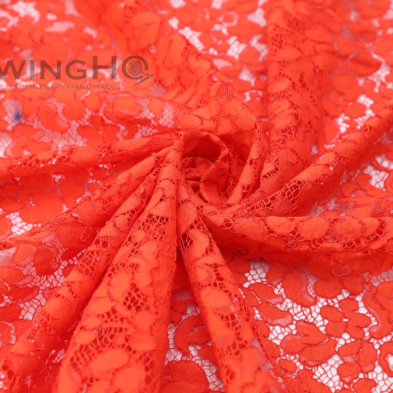 Red Lace Fabric - Etsy