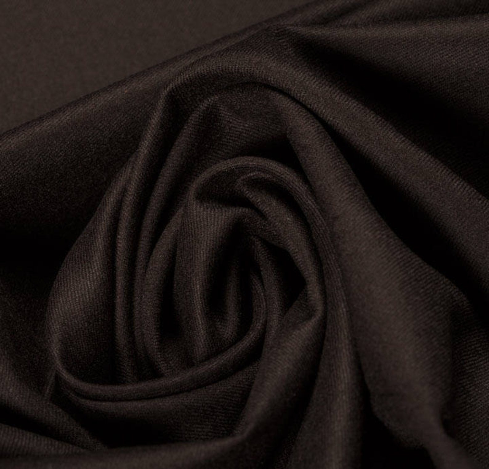 100% Wool Deep Dark Brown Fabric Quilting Fabric Fabric by the | Etsy UK