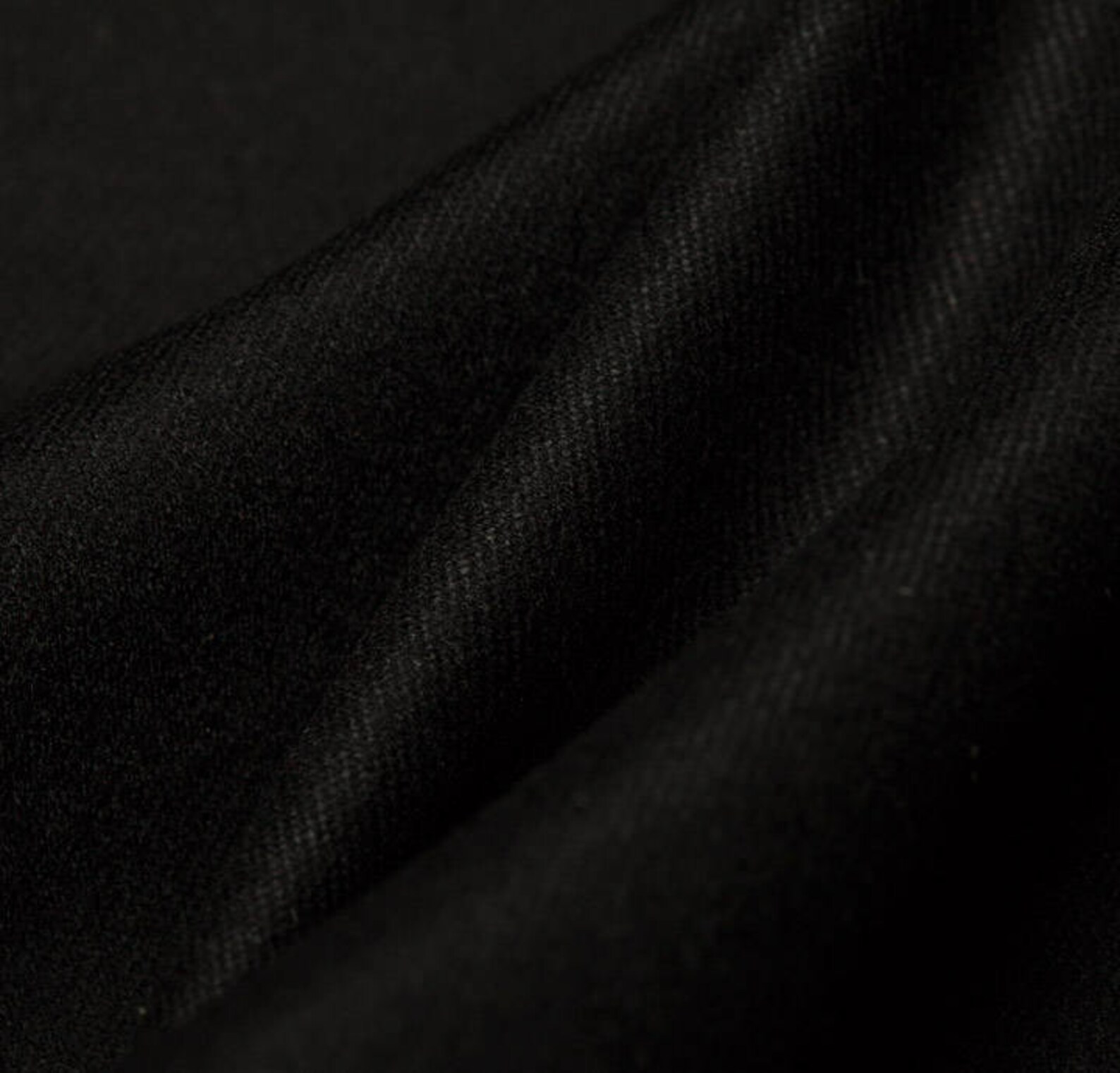 100% Wool Black Soft Smooth Material Fashion Upholstery - Etsy