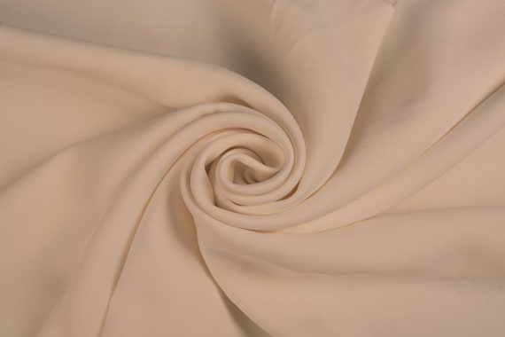 Rayon Fabric Cream Fabric Plain Fabric 50cm x 135cm Remant Fabric Fabric Cut off Fabric Fashion Fabric Clothing Crafts Supplies